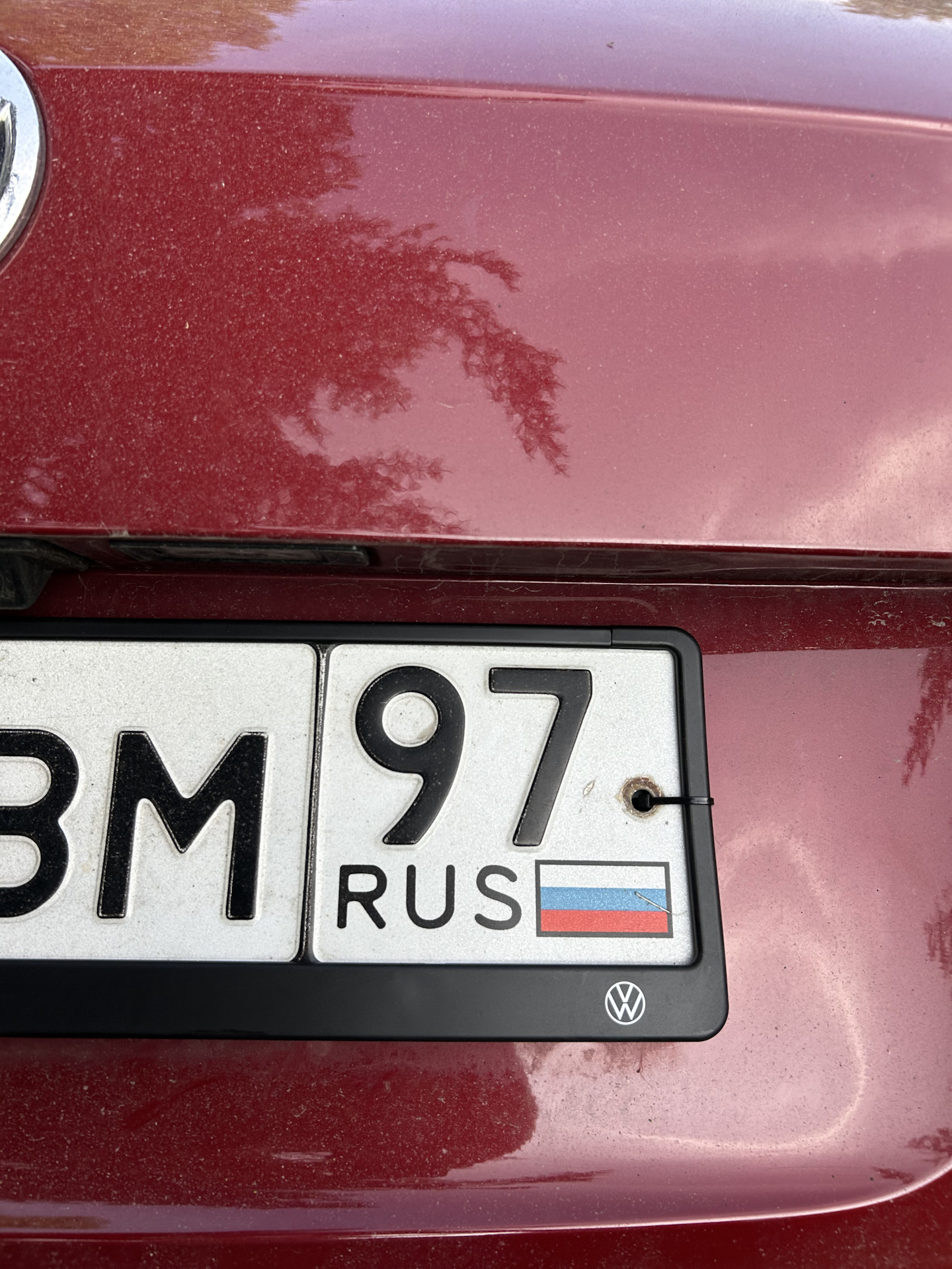 Оригинальные рамки номера — Volkswagen Tiguan Allspace, 2 л, 2020 года ...