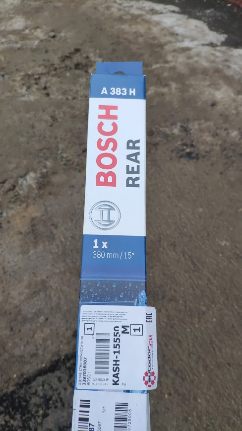 3397016087 СТЕКЛООЧИСТИТЕЛЬ ЗАДНИЙ [A383H] 380 ММ BOSCH | Запчасти на ...