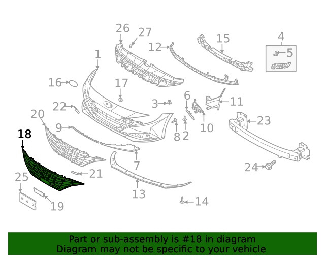 86351AA010 Решётка радиатора KIA HYUNDAI | Запчасти на DRIVE2