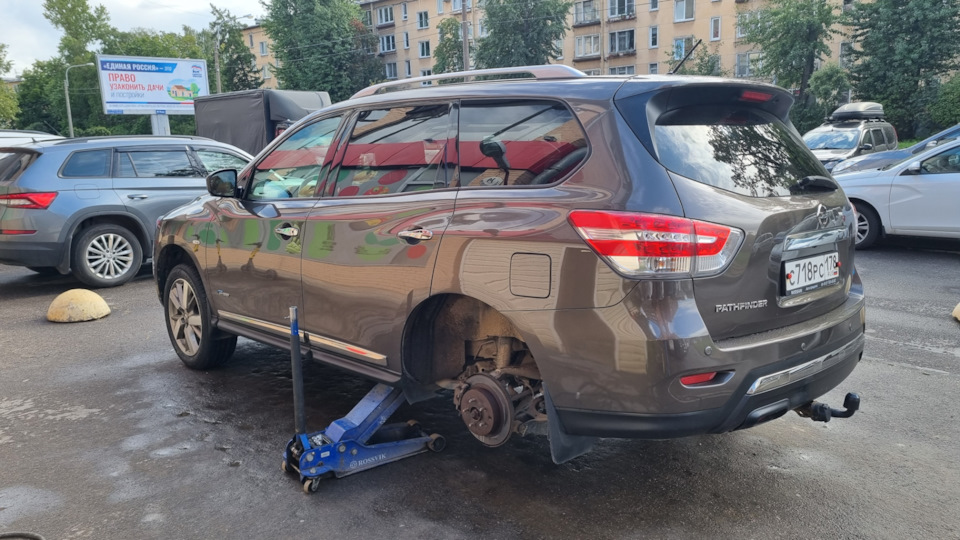 Поставил новую летнюю резину Триангл. — Nissan Pathfinder (4G), 2,5 л ...