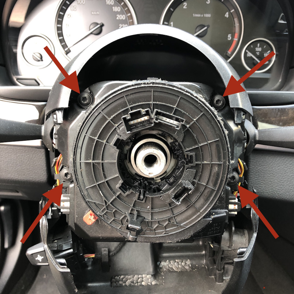Замена подрулевого переключателя (стрекоза) BMW F10 — BMW 5 series (F10 ...