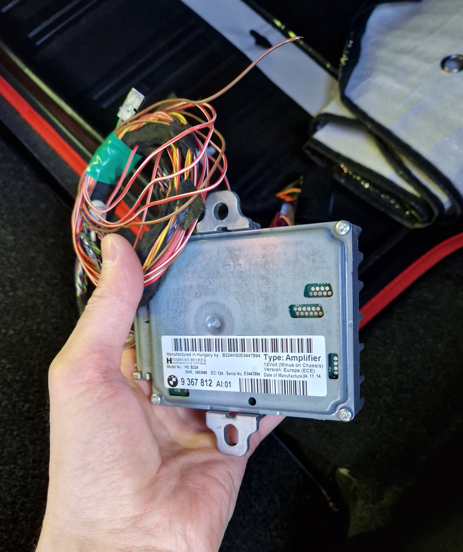 Установка блока ASD (Active sound design) — BMW 1 series (F20), 1,6 л ...