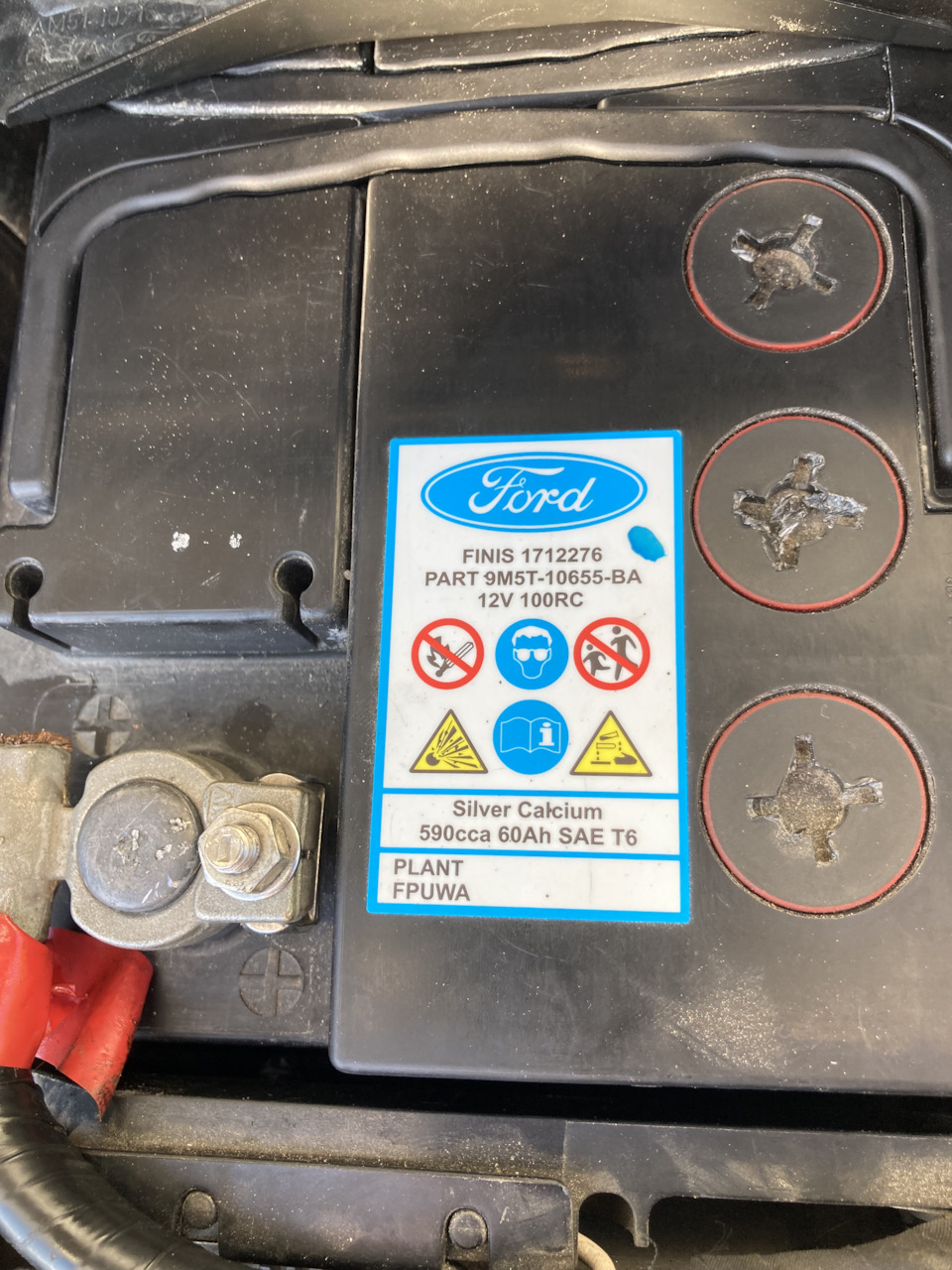 1712276 АККУМУЛЯТОР 60AH Ford | Запчасти на DRIVE2