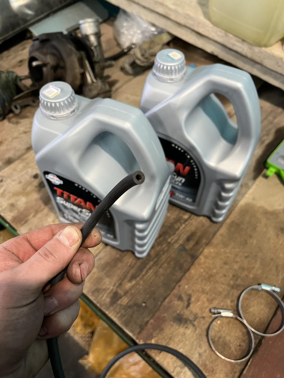 Подтеки масла на холодной части турбины М57 — BMW 5 series (E39), 2,5 л ...