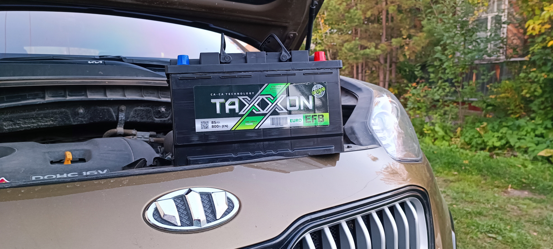 Новый аккумулятор Taxxon — KIA Sportage (4G), 2 л, 2017 года ...
