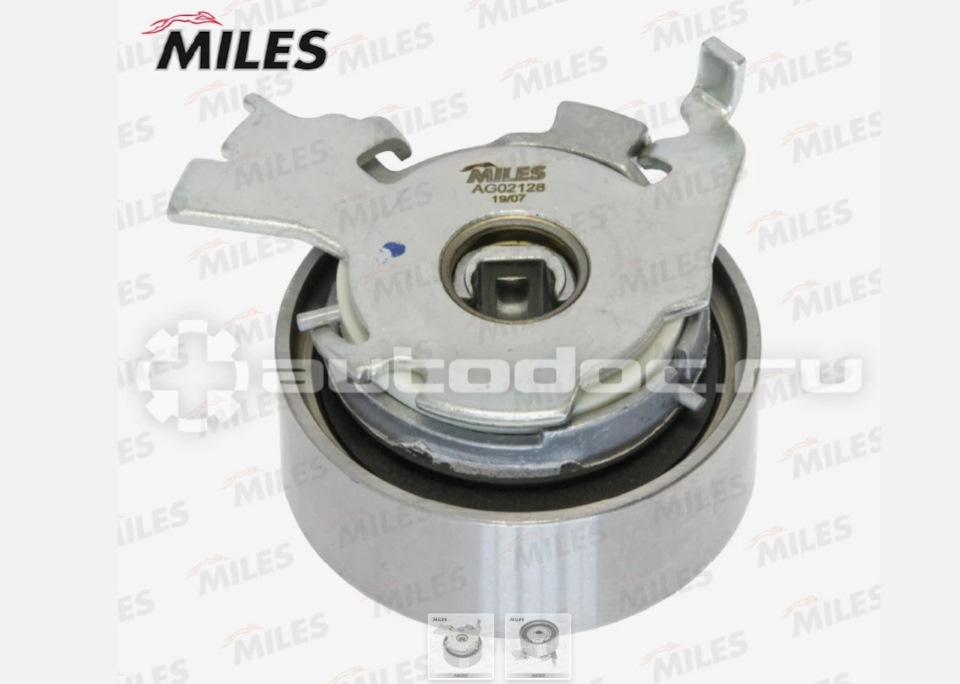 AG02128 Ролик-натяжитель, ремень ГРМ MILES | Запчасти на DRIVE2