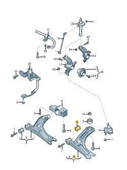 2991601 Сайлентблок рычага подвески LEMFORDER | Запчасти на DRIVE2