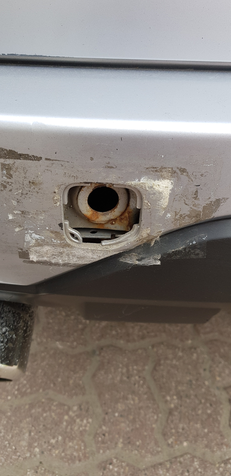 Заглушка на задний бампер — Subaru Forester (SH), 2 л, 2012 года ...