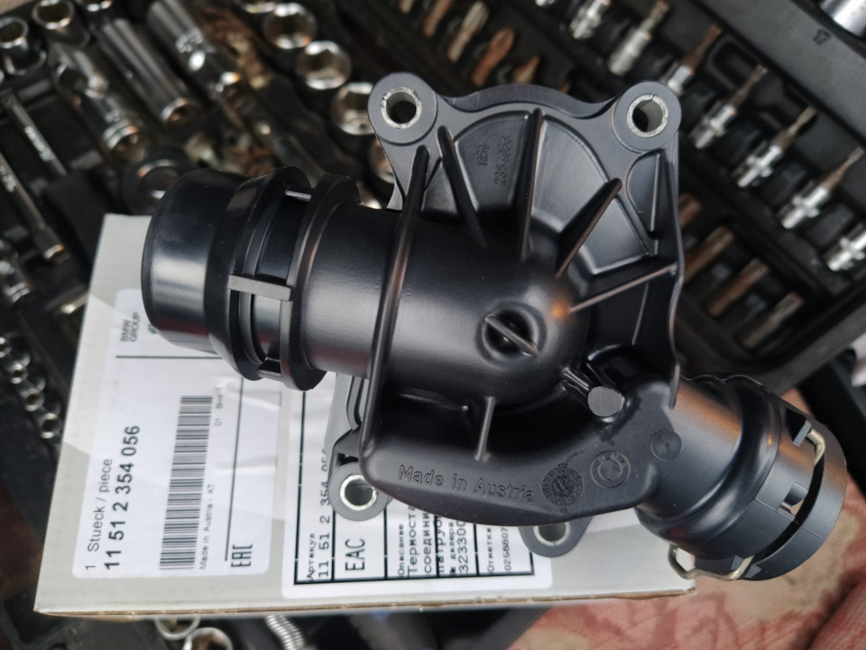 Замена основного термостата + AGR. — BMW 3 series (E46), 3 л, 2002 года ...