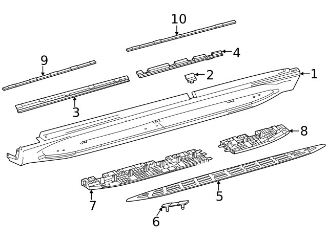 A1676981601 Правый порог Правая подножка Mercedes | Запчасти на DRIVE2