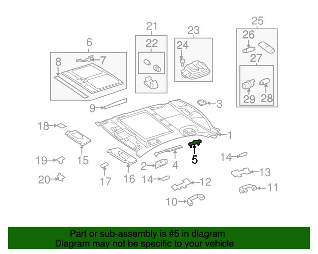 A2186500055 Крепление знака такси Mercedes | Запчасти на DRIVE2