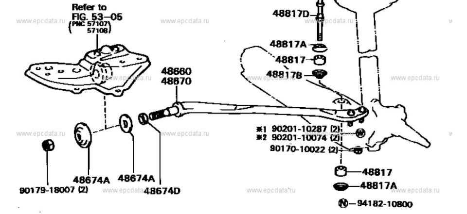 Техническое обслуживание — ТО №1 (передняя ось) — Toyota Mark II (70 ...