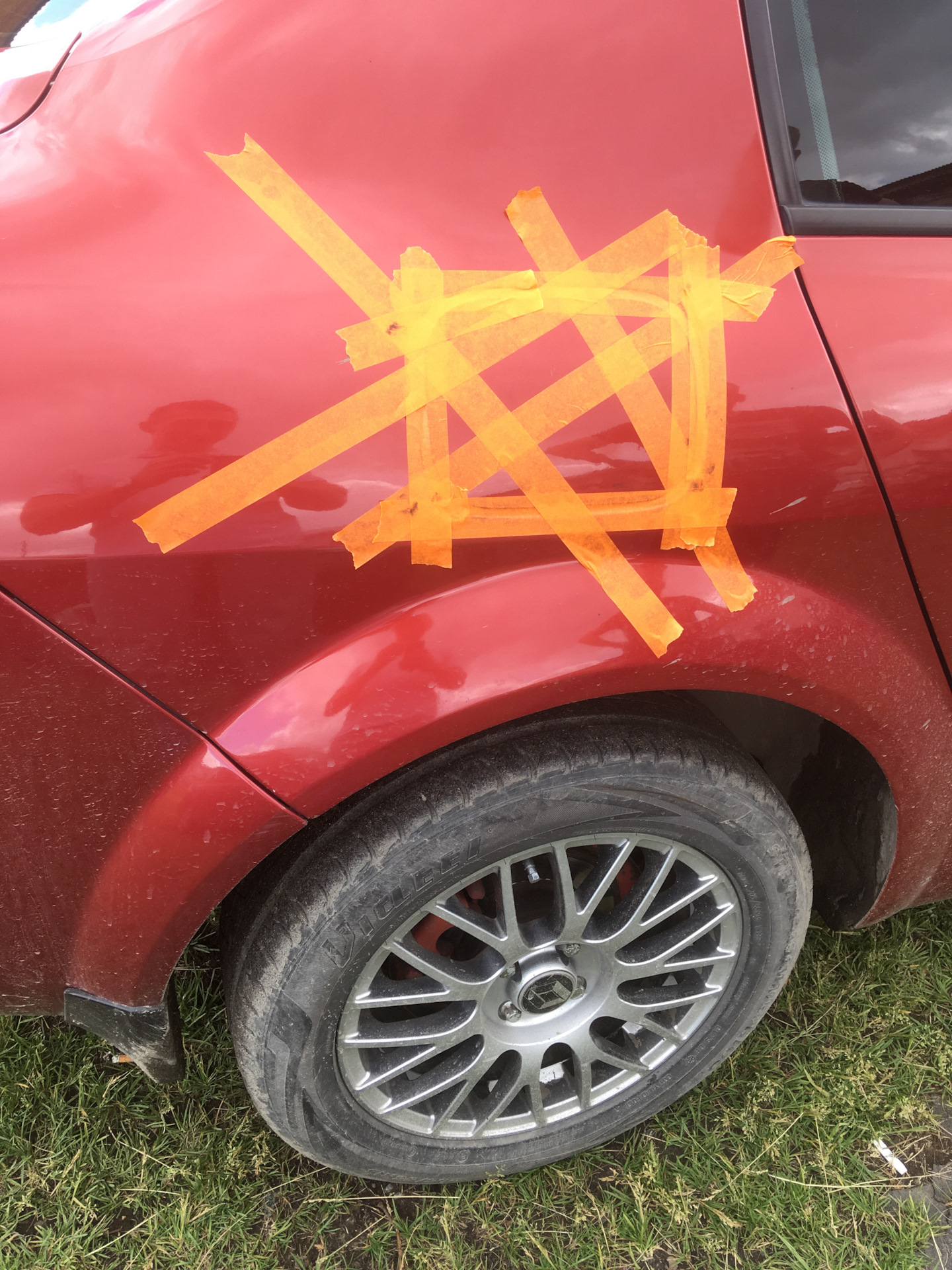 Ремонт лючка бензобака Рено Меган 2 — Renault Megane II, 1,6 л, 2005 ...
