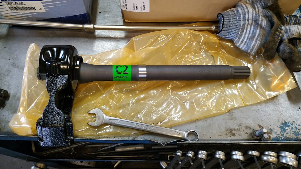 495602S250 Приводной вал передней оси KIA HYUNDAI | Запчасти на DRIVE2