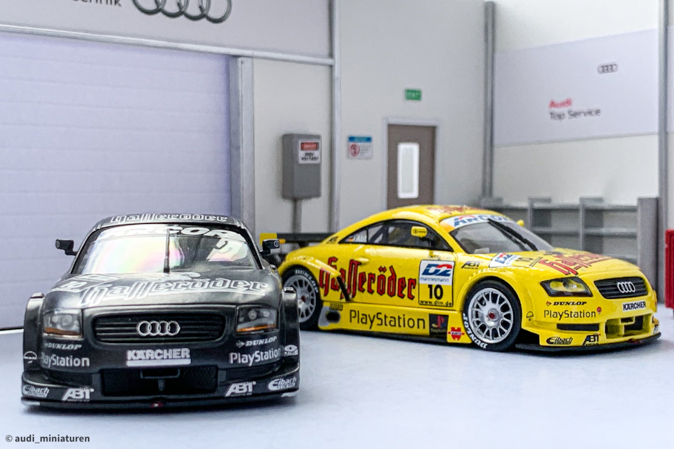 2000 Audi TT-R DTM "Test Car" C.Abt (Minichamps) + 2000 Audi TT-R DTM ...