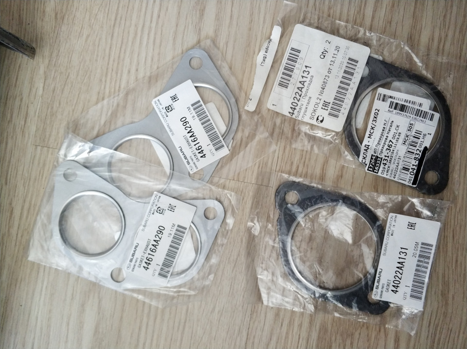 Коллектор, кожухи, катализатор… — Subaru Forester (SG), 2 л, 2007 года ...