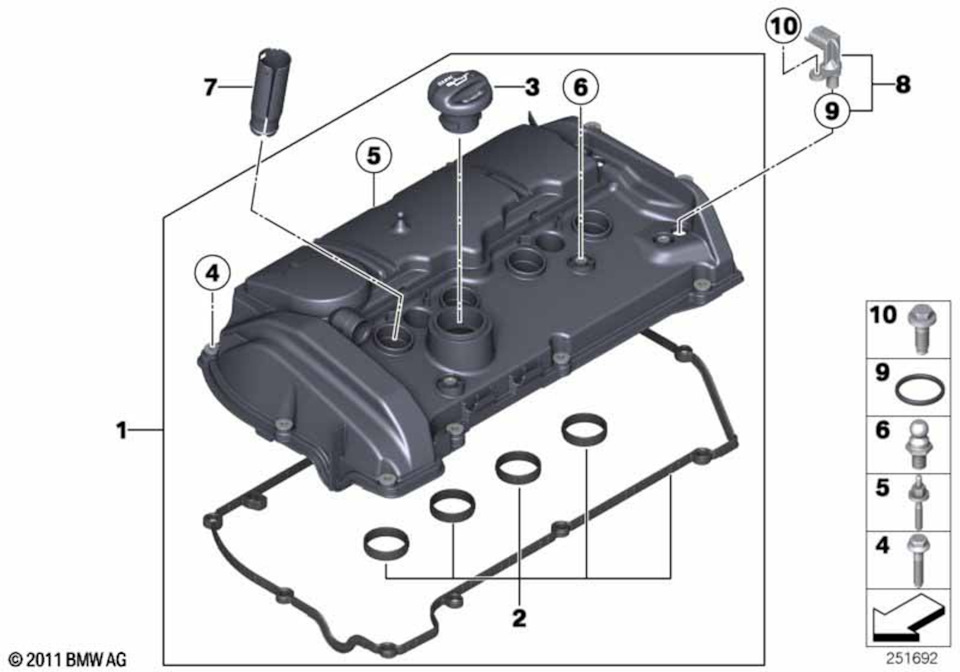 11127582398 Крышка BMW | Запчасти на DRIVE2