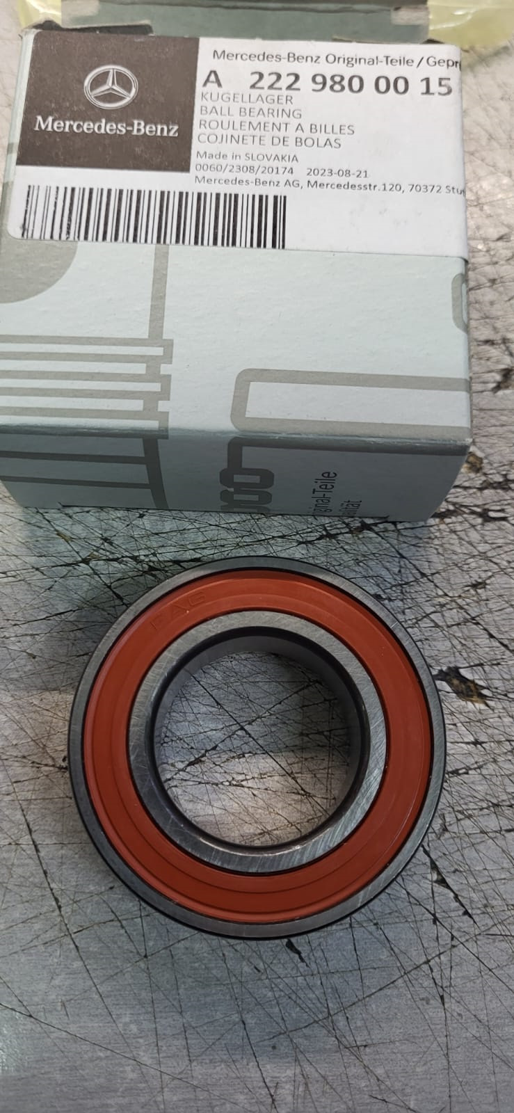A2229800015 Подшипник шариковый полуоси моста Mercedes | Запчасти на DRIVE2