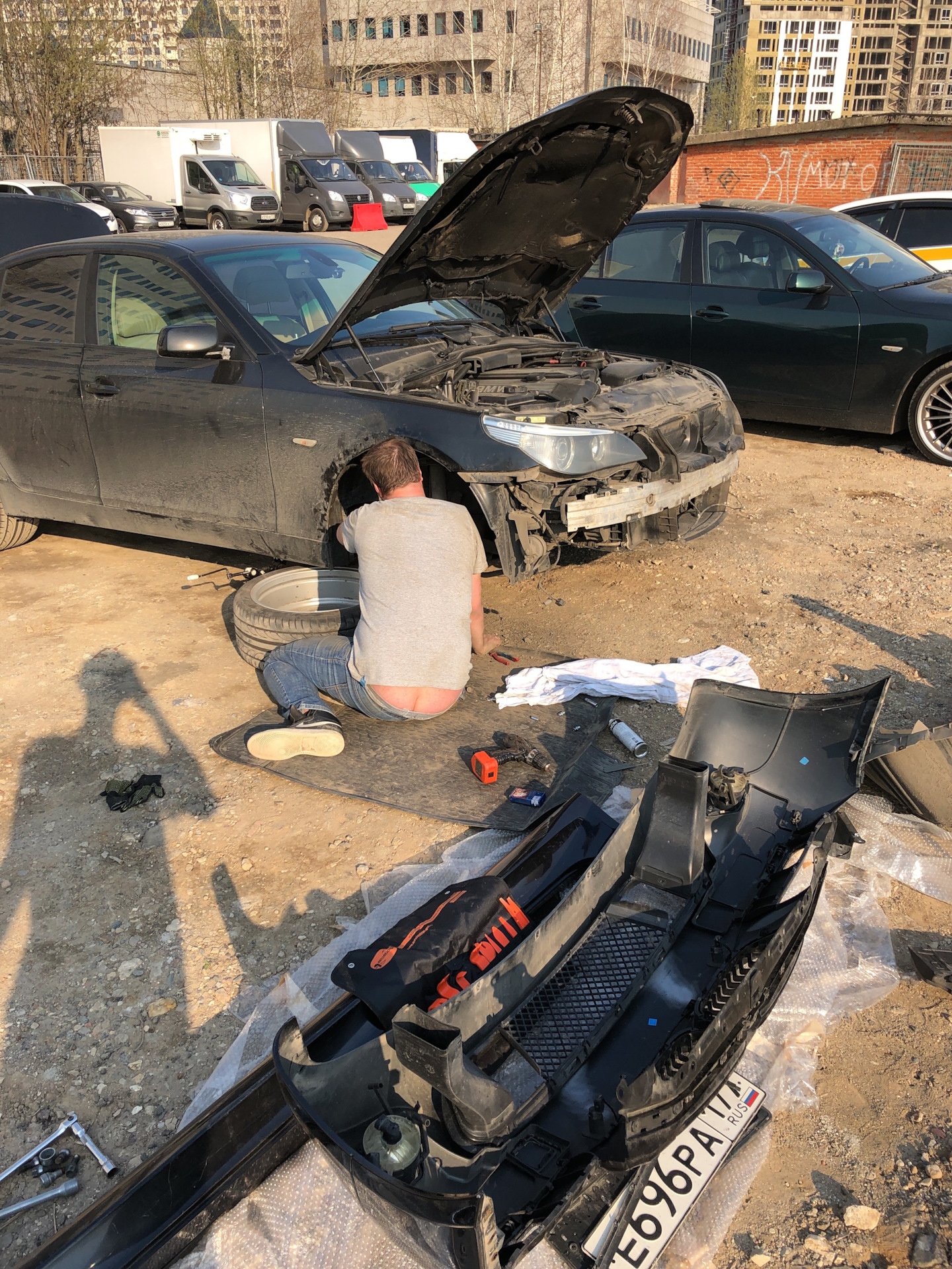 М-тех обвес — BMW 5 series (E60), 3 л, 2004 года | стайлинг | DRIVE2