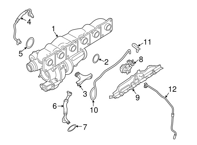 11657583908 Оборотный турбонагнетатель BMW | Запчасти на DRIVE2