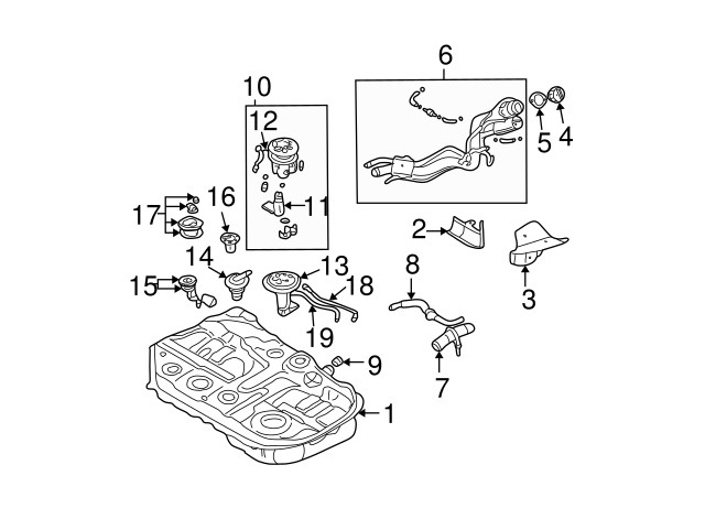 MR497143 Сетчатый фильтр, топливный насос Mitsubishi | Запчасти на DRIVE2