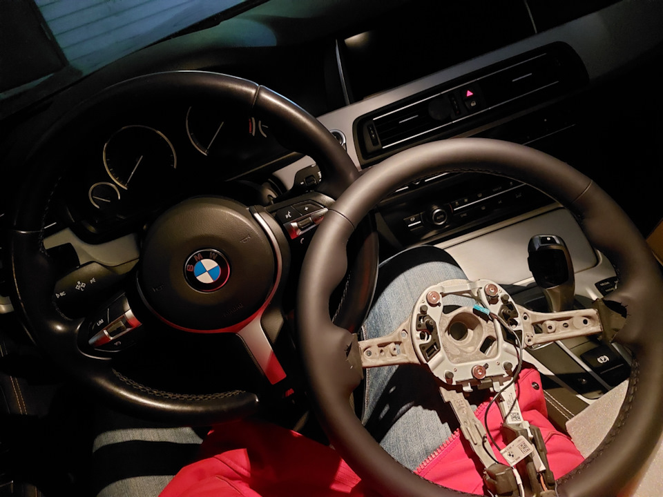 Руль с подогревом — BMW 5 series Touring (F11), 2 л, 2016 года ...