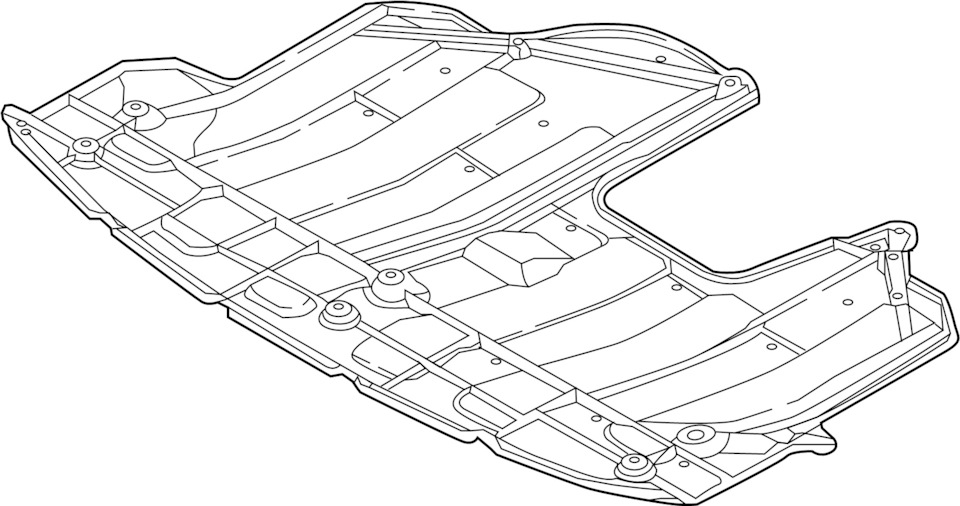 291101W500 Panel ASSY-UNDER COVER. PNL ASSY-UNDER COVER KIA HYUNDAI ...