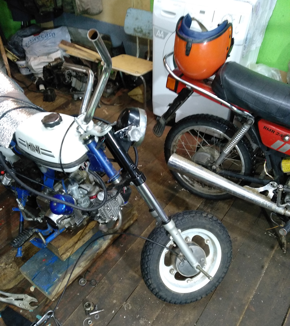 Mini Riga. Замена вилки. — Mini Riga с двигателем от Альфы, 9,9 л, 1987 ...