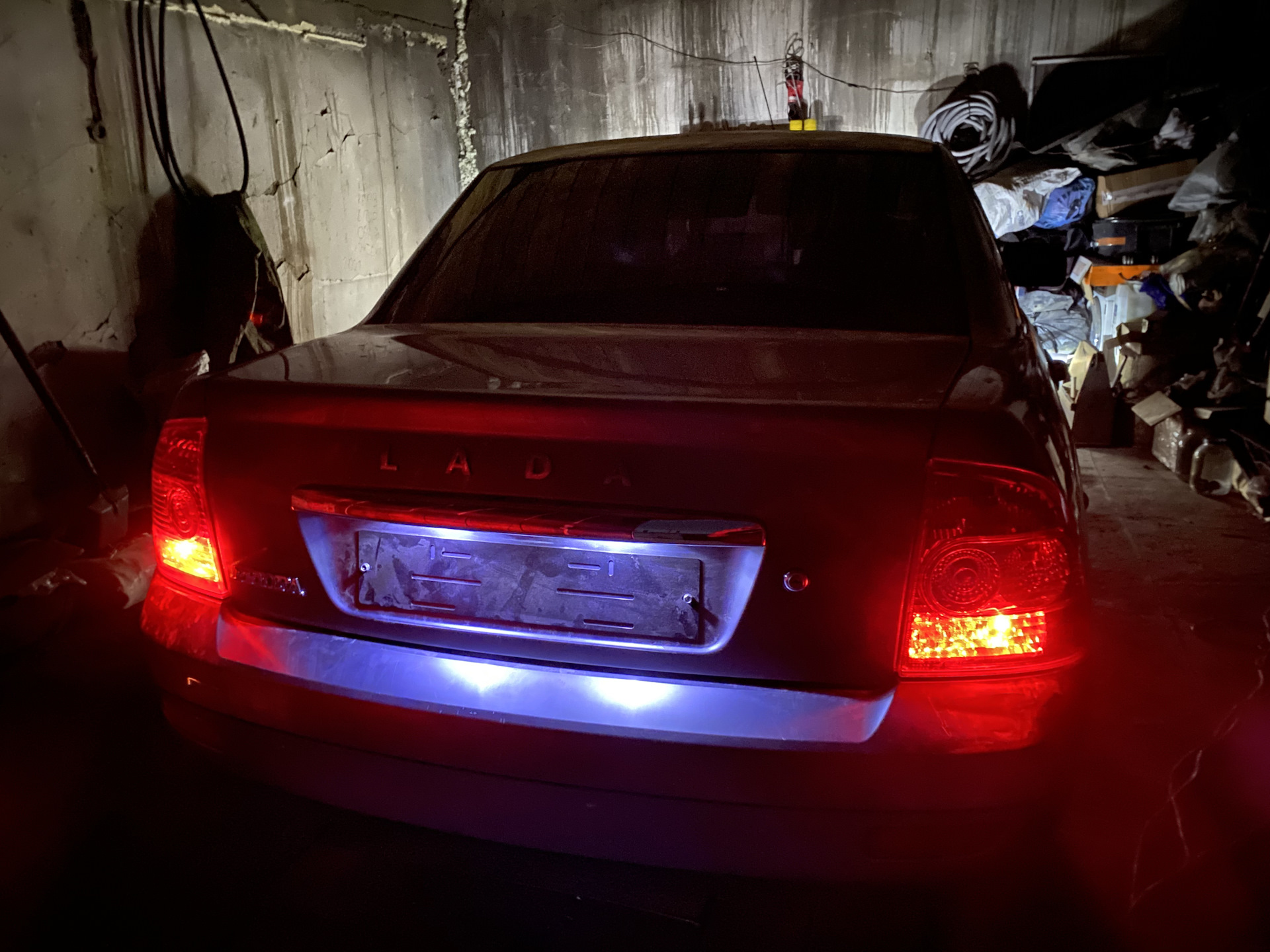 Задние фонари «Аля приора 2» — Lada Приора седан, 1,6 л, 2011 года ...