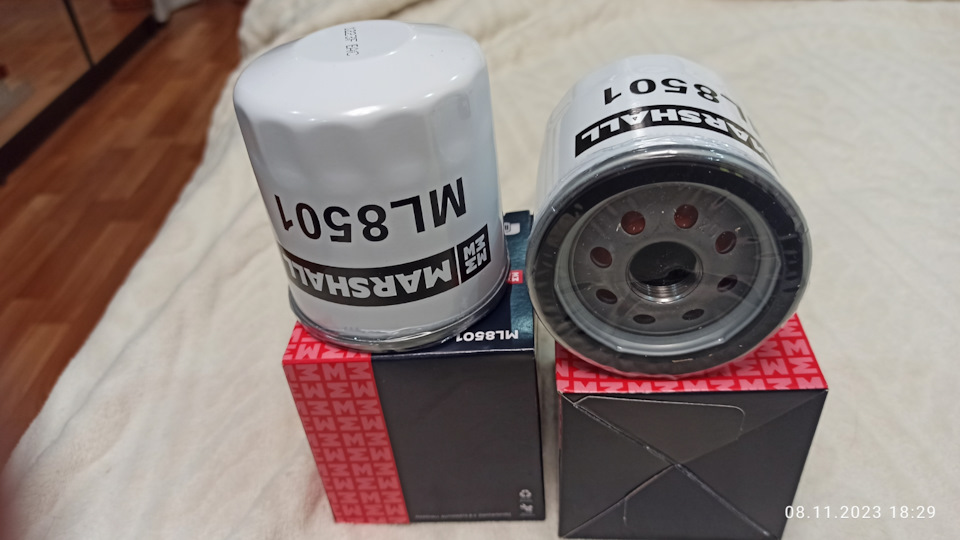 Запасся масляными фильтрами MARSHALL-ML8501 — Renault Duster (1G), 2 л ...