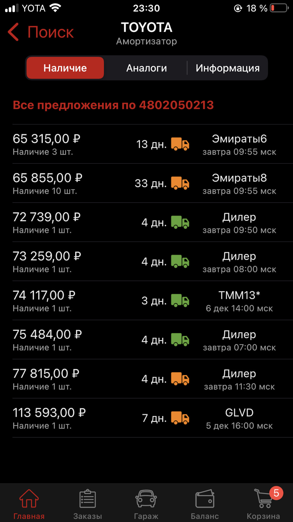 4802050213 Пневмоамортизатор пер л TOYOTA LEXUS | Запчасти на DRIVE2
