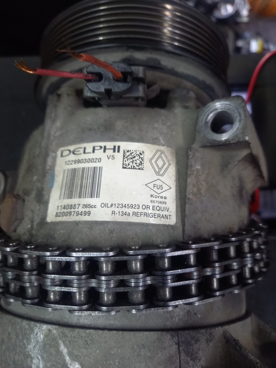 Замена компрессора кондиционера — Renault Vel Satis, 2 л, 2007 года ...