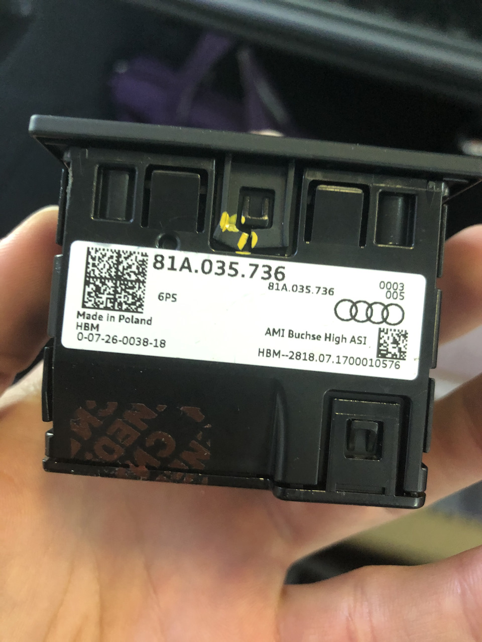 81A035736 Разъём для подключен VAG | Запчасти на DRIVE2