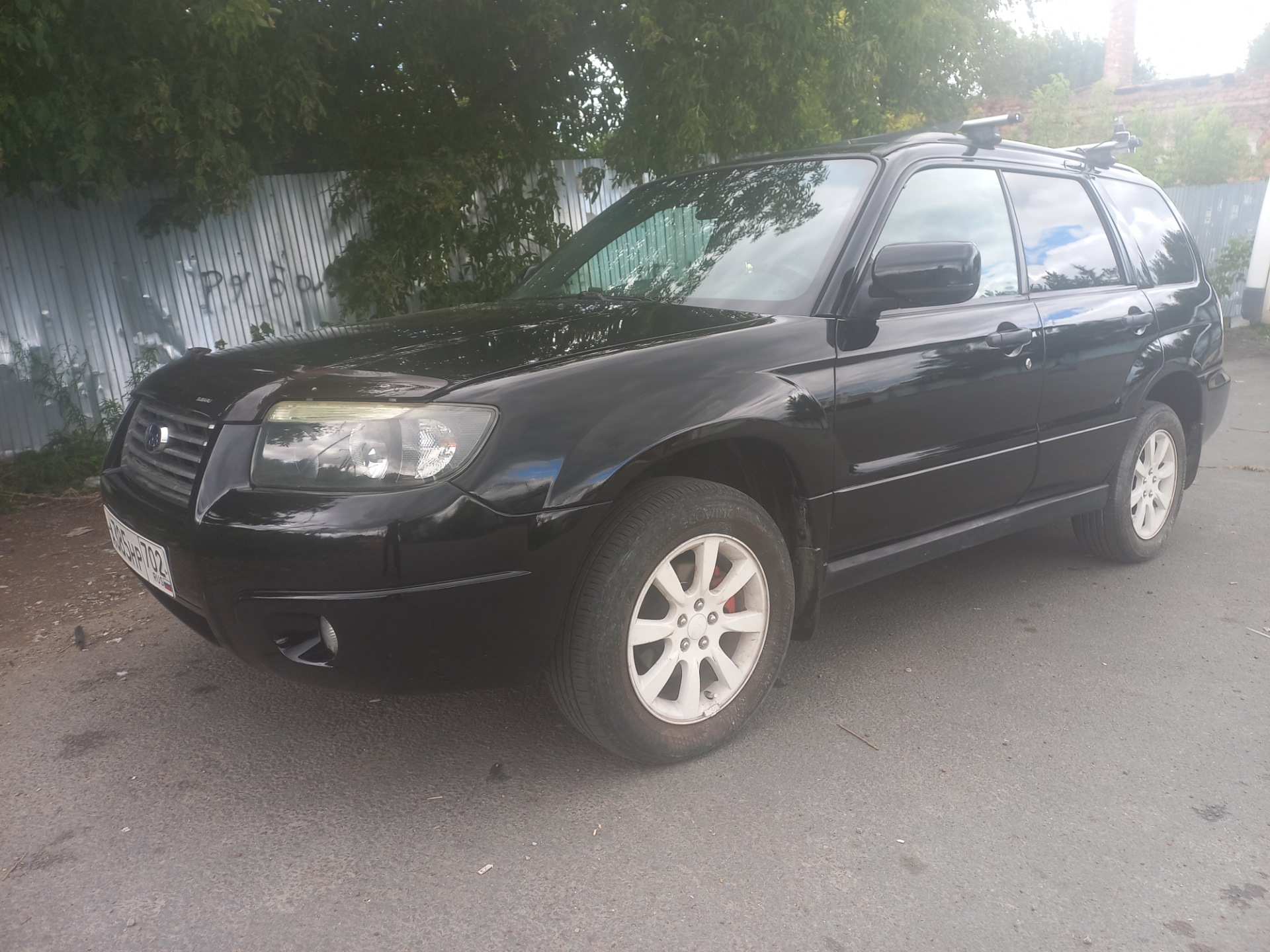Полный окрас + спойлер — Subaru Forester (SG), 2 л, 2007 года | тюнинг | DRIVE2