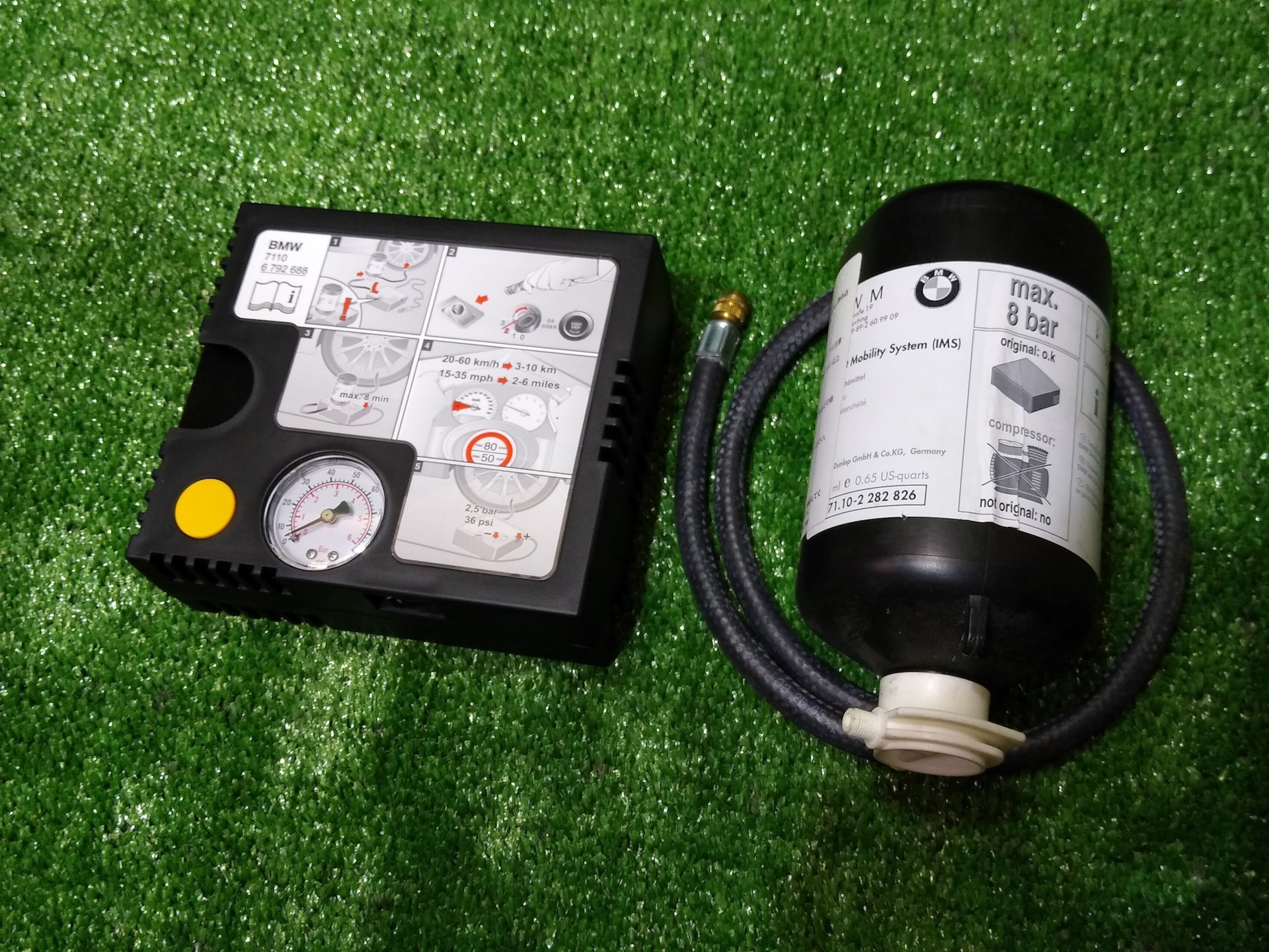 Компрессор для шин BMW + сумочка для хранения — BMW 3 series Touring ...