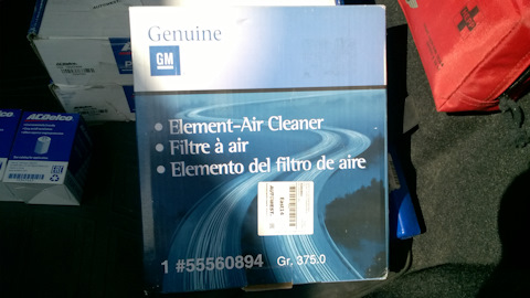 55560894 Фильтр воздушный GM | Запчасти на DRIVE2