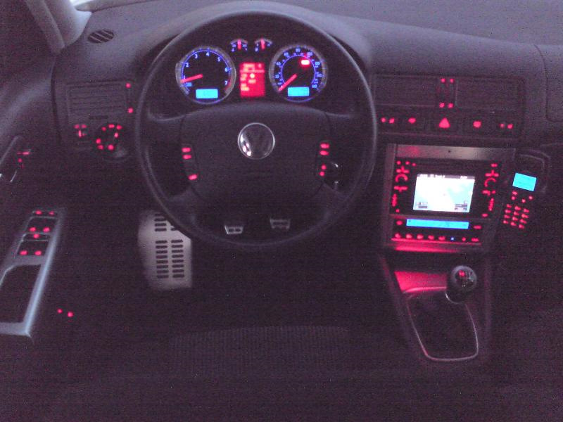VW GOLF 4 USA Illuminated air vents — Volkswagen Golf GTI Mk4, 1,8 л ...