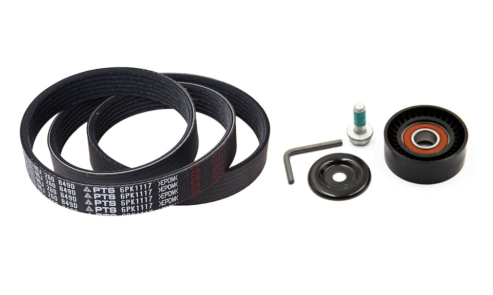 Замена поликлинового ремня и натяжного ролика — Volkswagen Tiguan (1G ...