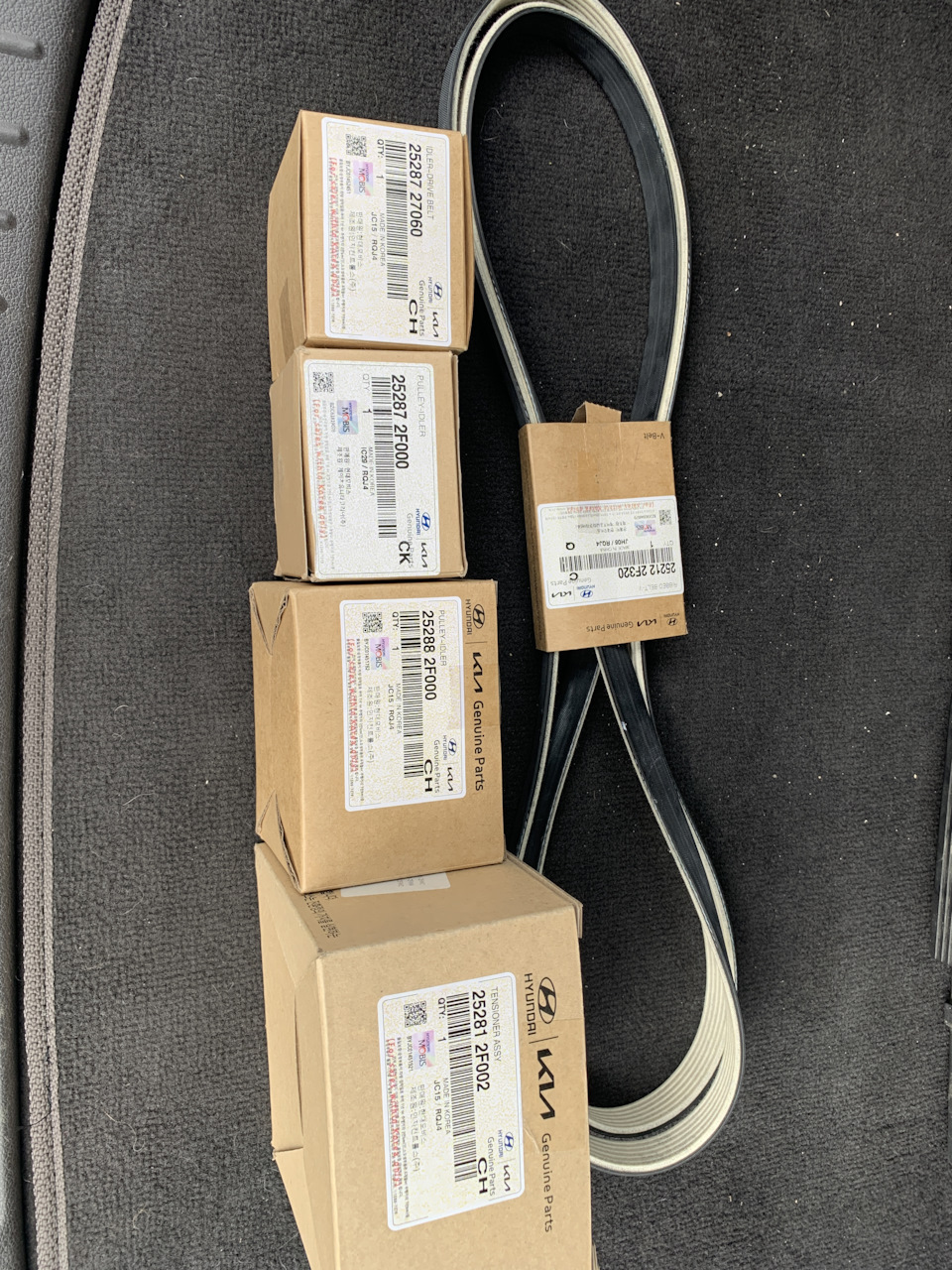 252872F000 Шкив натяжителя ремня грм KIA HYUNDAI | Запчасти на DRIVE2