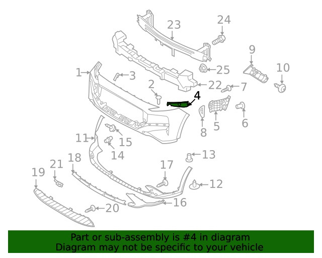 86525S1500 Кронштейн переднего левого бампера SantaFe 20 KIA HYUNDAI ...