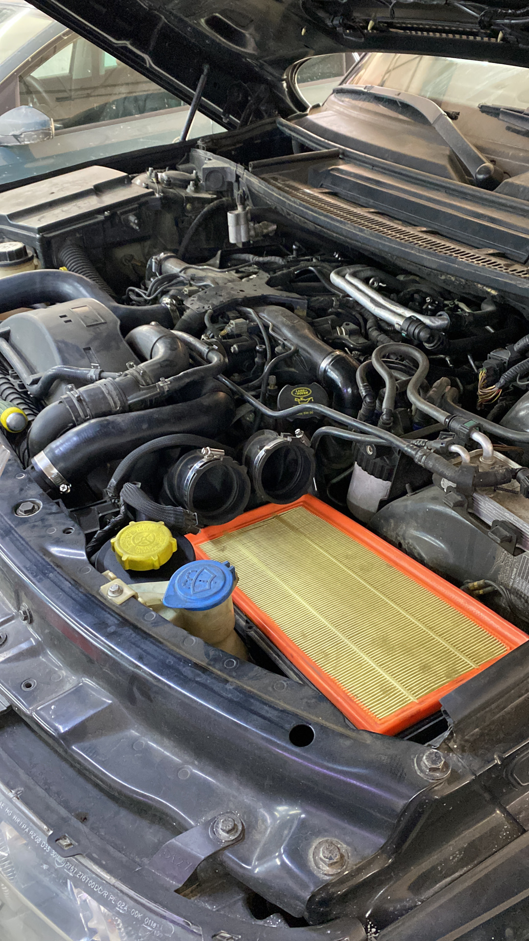 Патрубки интеркулера 3,6 дизель — Land Rover Range Rover (3G), 3,6 л ...