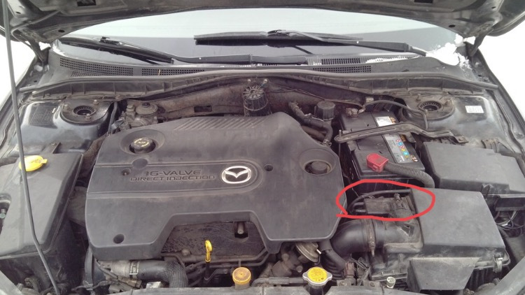 Mazda 6 (1G) GG 2.0 дизельный 2005 | воздушный фильтр на DRIVE2