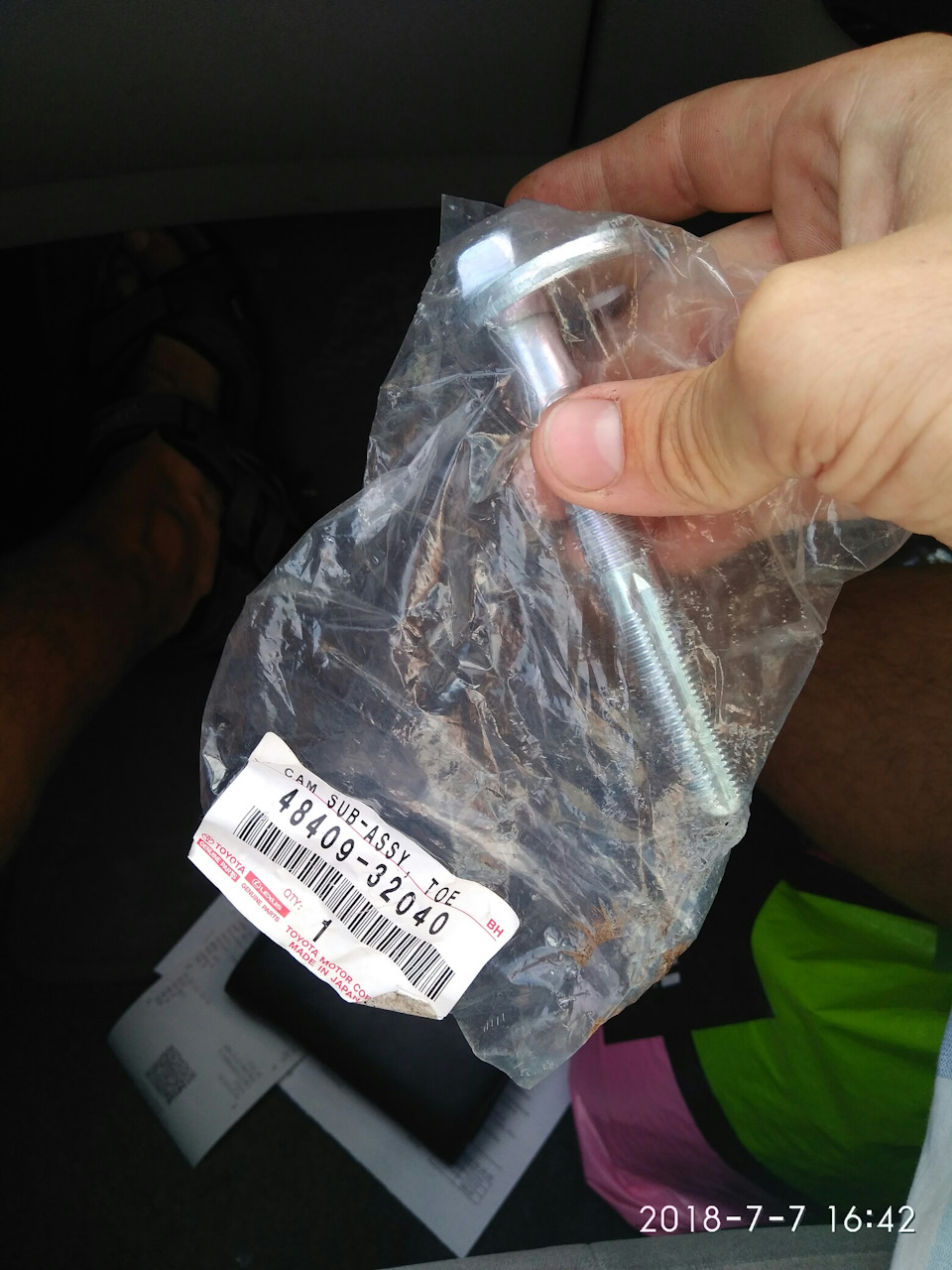 4840932040 БОЛТ РЕГУЛИРОВОЧНЫЙ/CAM SUB-ASSY, TOE 48409-32040 TOYOTA ...