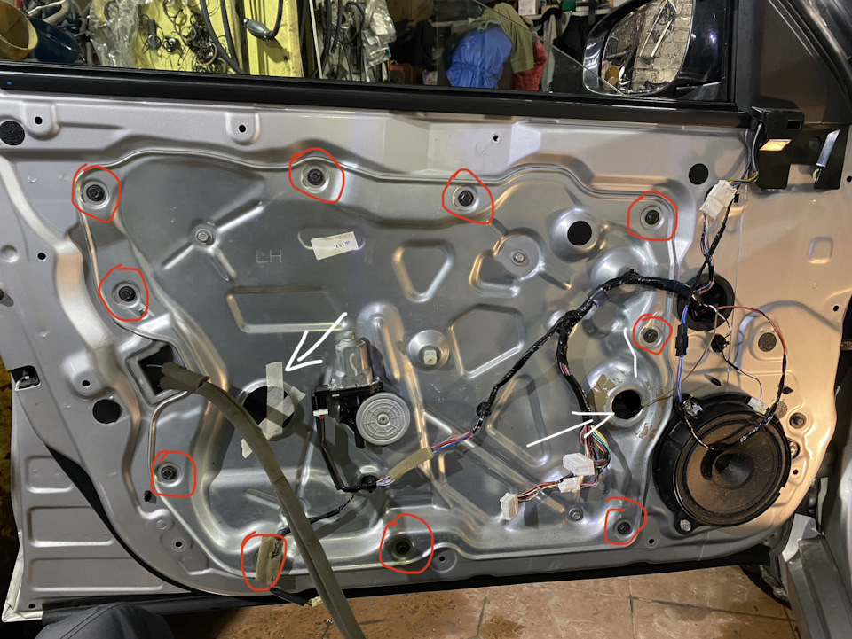Трос наружней ручки двери — Nissan Teana (J32), 2,5 л, 2011 года ...