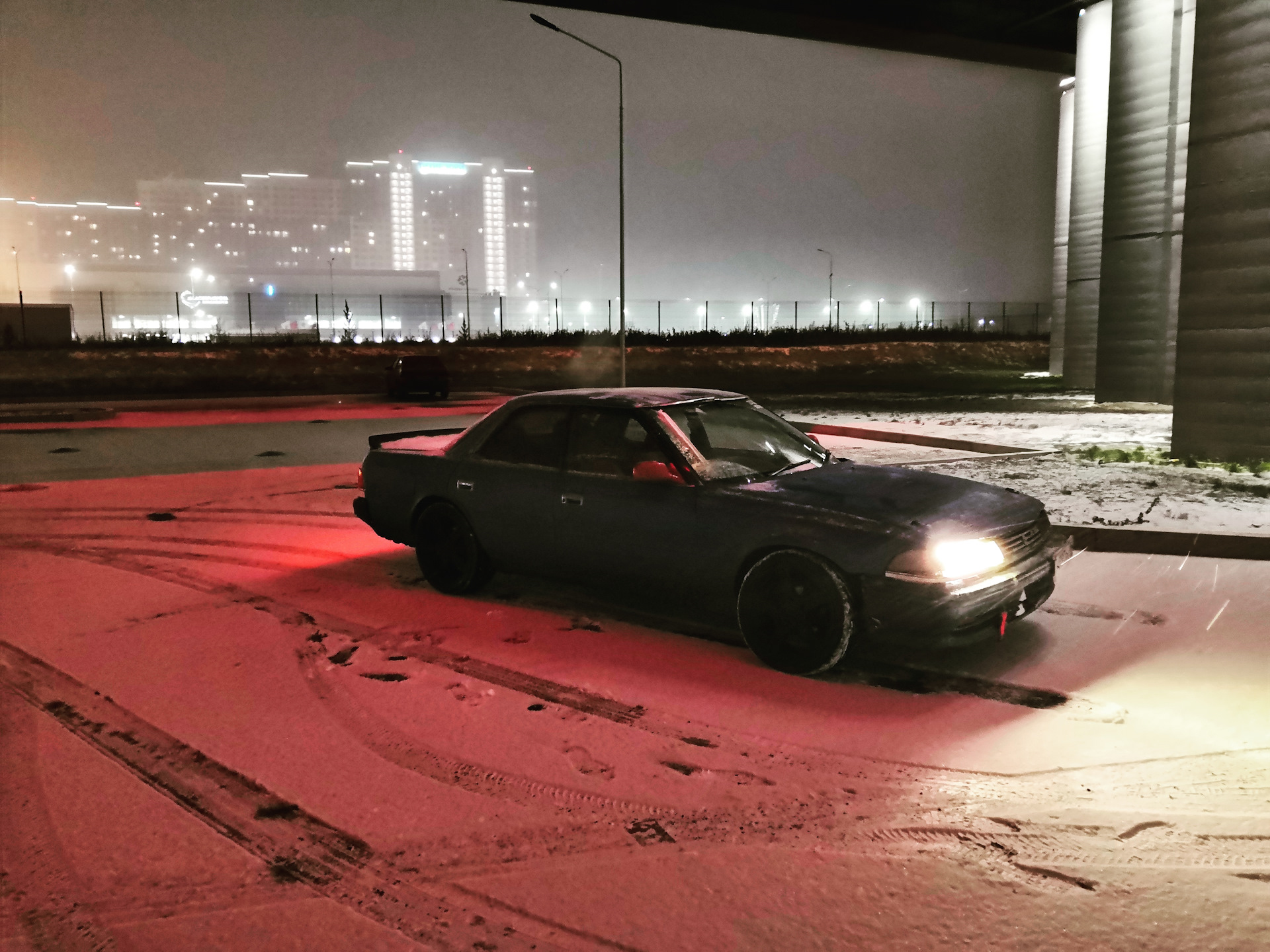 Боевой зимний полноценный выезд — Toyota Mark II (80), 2 л, 1989 года ...