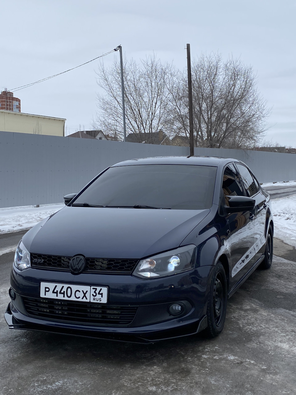 Сплиттер на Поло седан дорестайлинг — Volkswagen Polo Sedan, 1,6 л ...