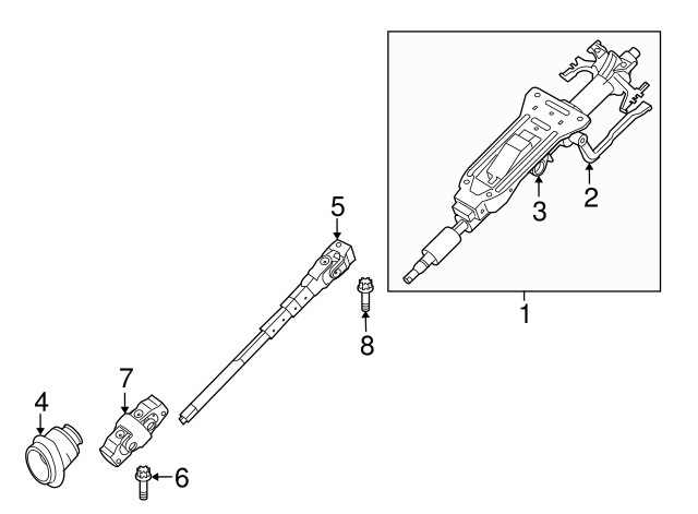 32306784845 Нижняя секция вала рулевого управления BMW | Запчасти на DRIVE2