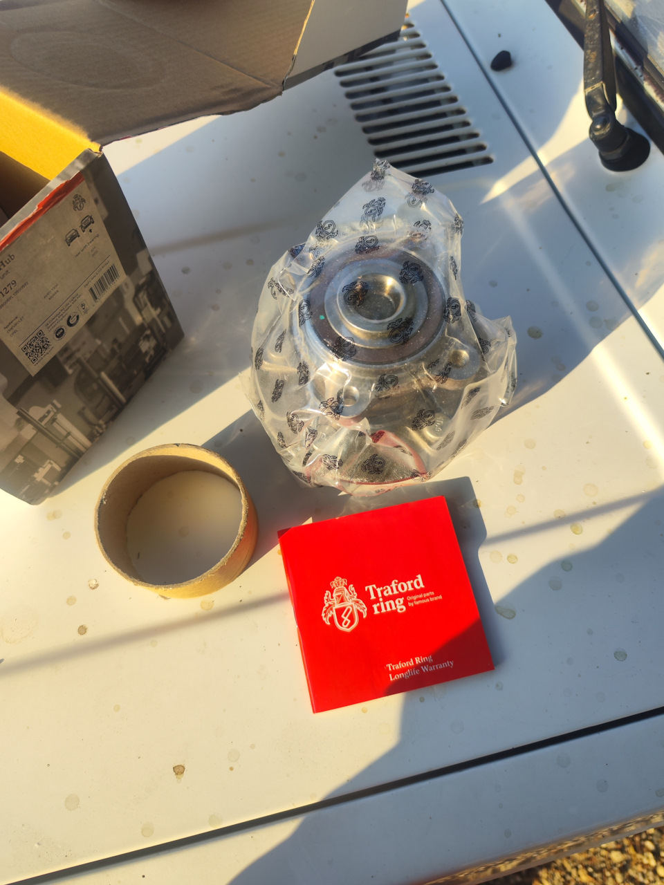 Замена зад правой ступицы GR1279 TRAFORD RING, шаровые опоры+сайлентблоки переднего рычага от ...