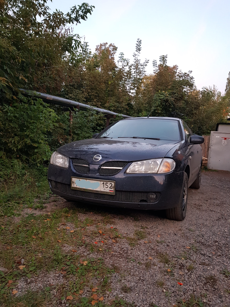 Хром молдинги решетки радиатора из подручного — Nissan Almera II (N16 ...