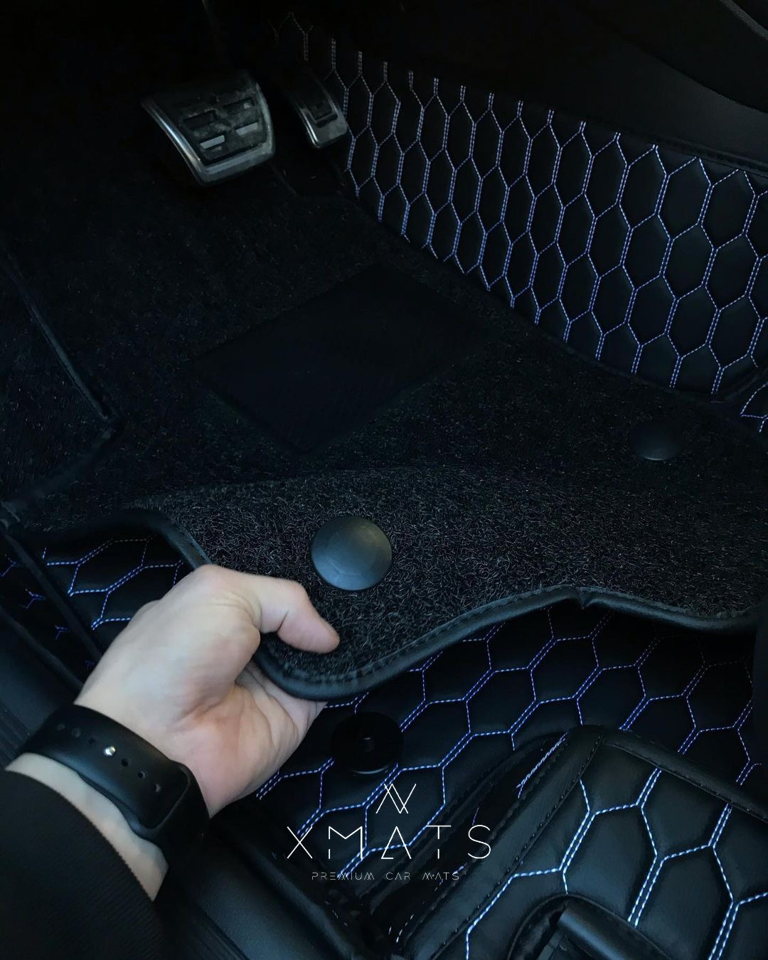 Коврики из экокожи для Volkswagen Tiguan 2. 3D коврики из экокожи для ...